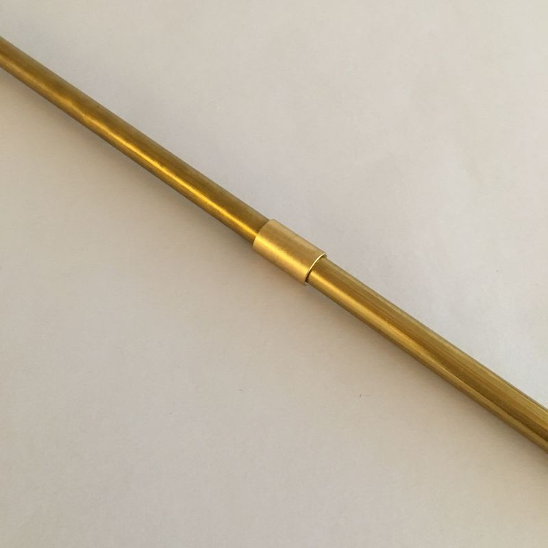 Tube creux en laiton brut longueur 50cm