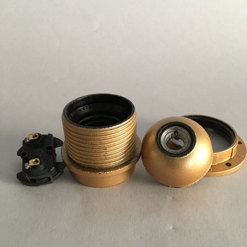 Douille électrique bakélite E27 couleur or